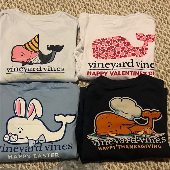 Vineyard Vines | Shirts & Tops | Vineyard Vines Festive Graphic Tshirts ...